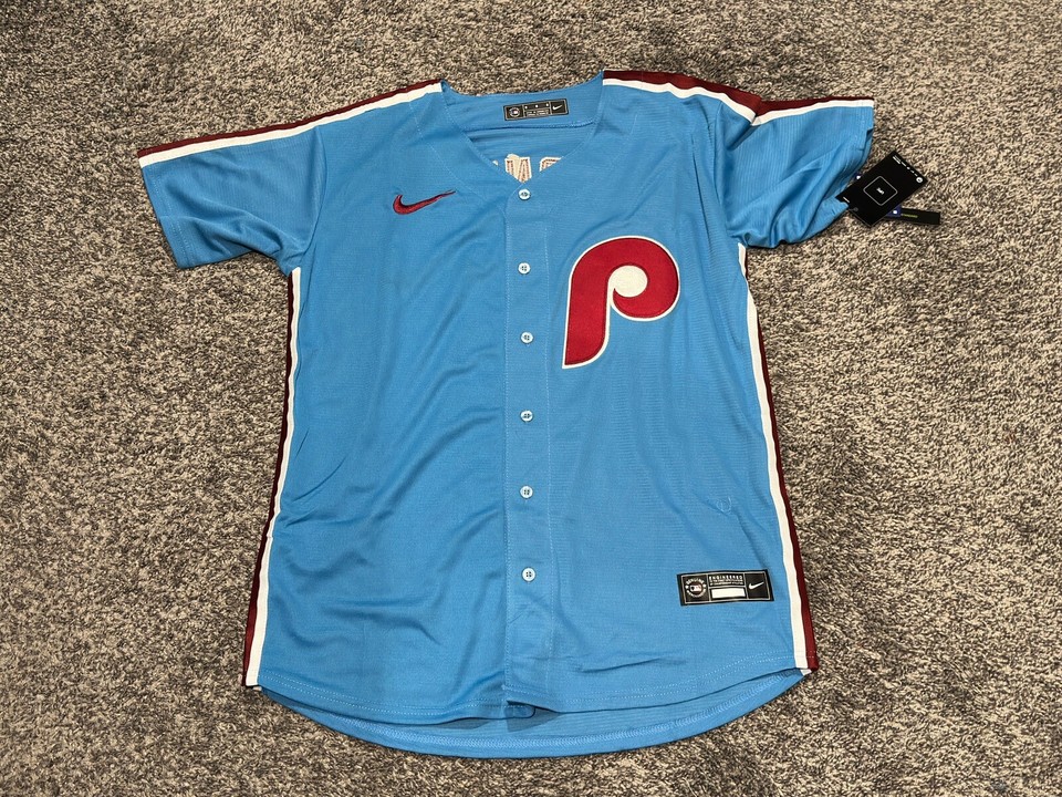 NWT Men’s Nike Trea Turner Phillies Powder Blue Jersey Medium M | eBay