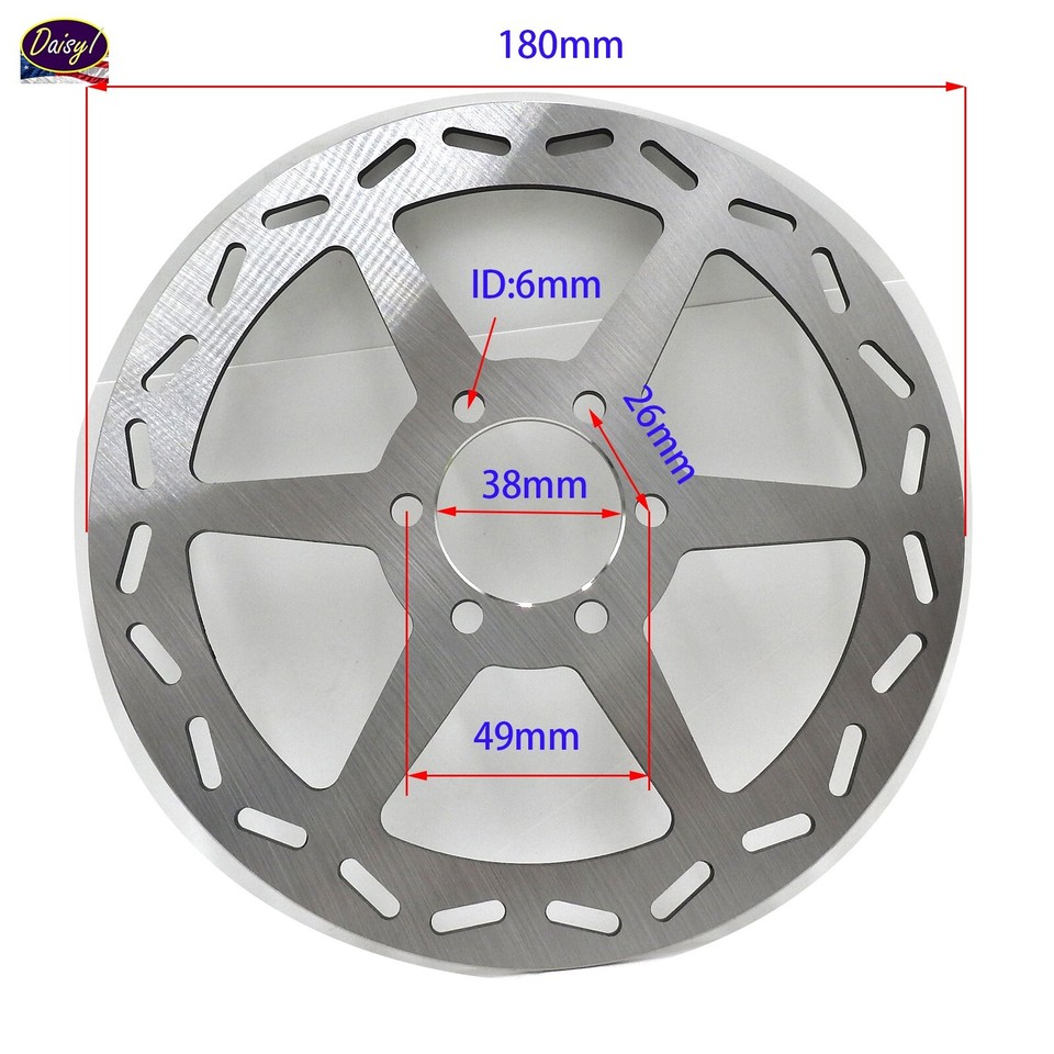 Mini Bike Brake Caliper Kit 180mm Disc Rotor Baja Doodle Bug Dirt DB30 ...