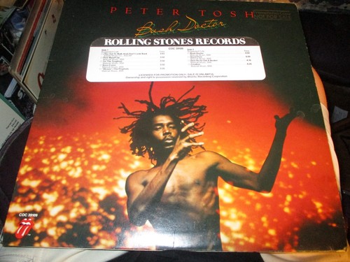1978 PETER TOSH Bush Doctor US Promo LP Rolling Stones Records Reggae ...