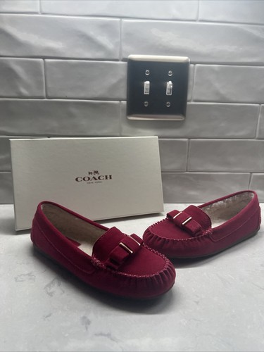 Coach Alisha Dark Pink Mauve Raspberry Suede Shoes Size 6M (NEW) | eBay