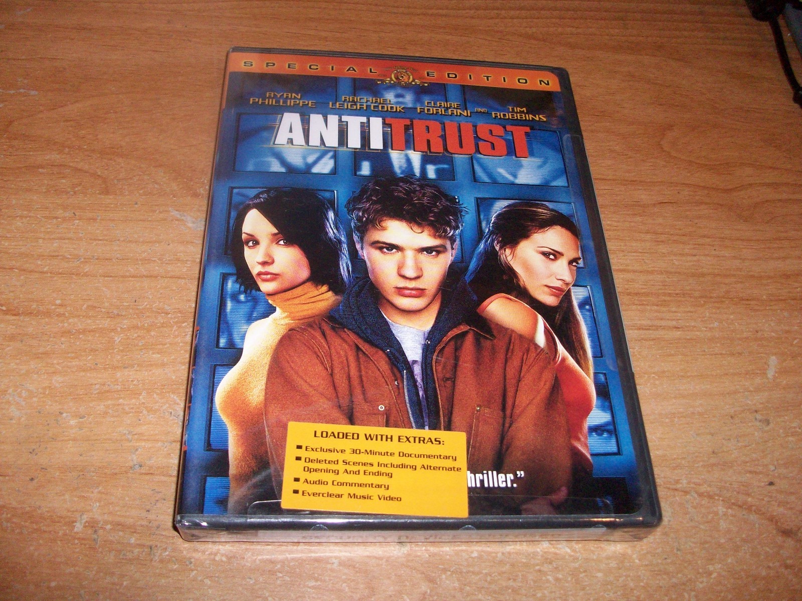 Antitrust (DVD, 2001 Special Edition) Ryan Phillippe Tim Robbins Drama ...