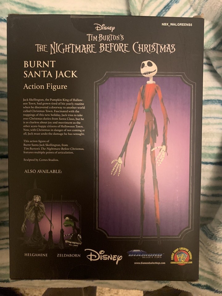 DISNEY The Nightmare Before Christmas Burnt Santa Jack Diamond Select ...