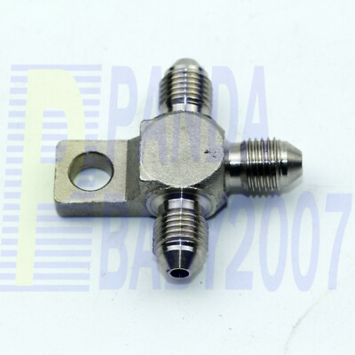 SUS T Tee 3 way Brake Line Male AN3 3AN Fitting Connector Splitter ...