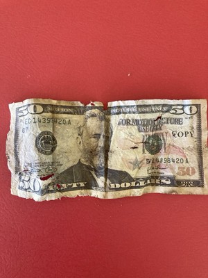 50 dollar bill Motion Picture use Fake Bill | eBay