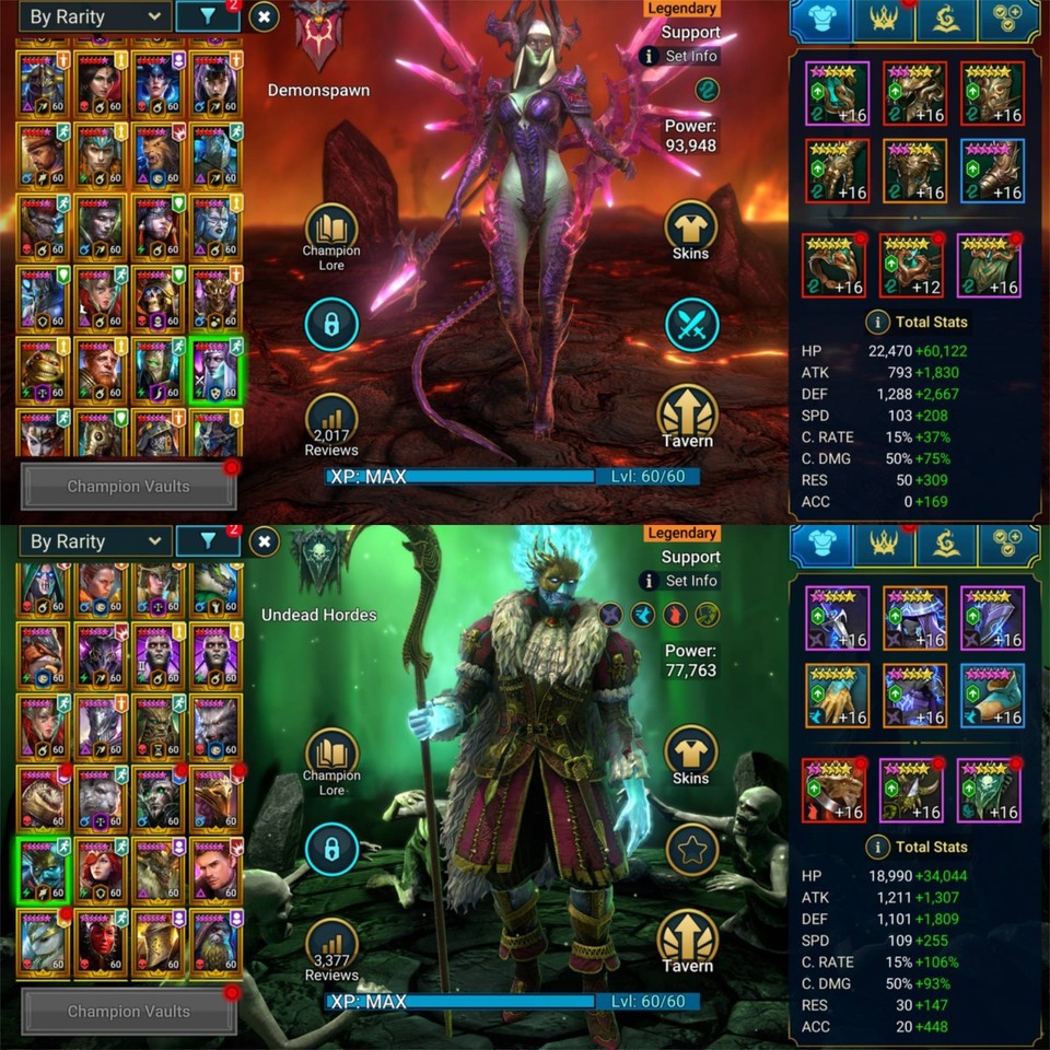 Raid Shadow Legends!4 Mythic 131 Legend!Nell,Marius,Gnut,Karnage ...