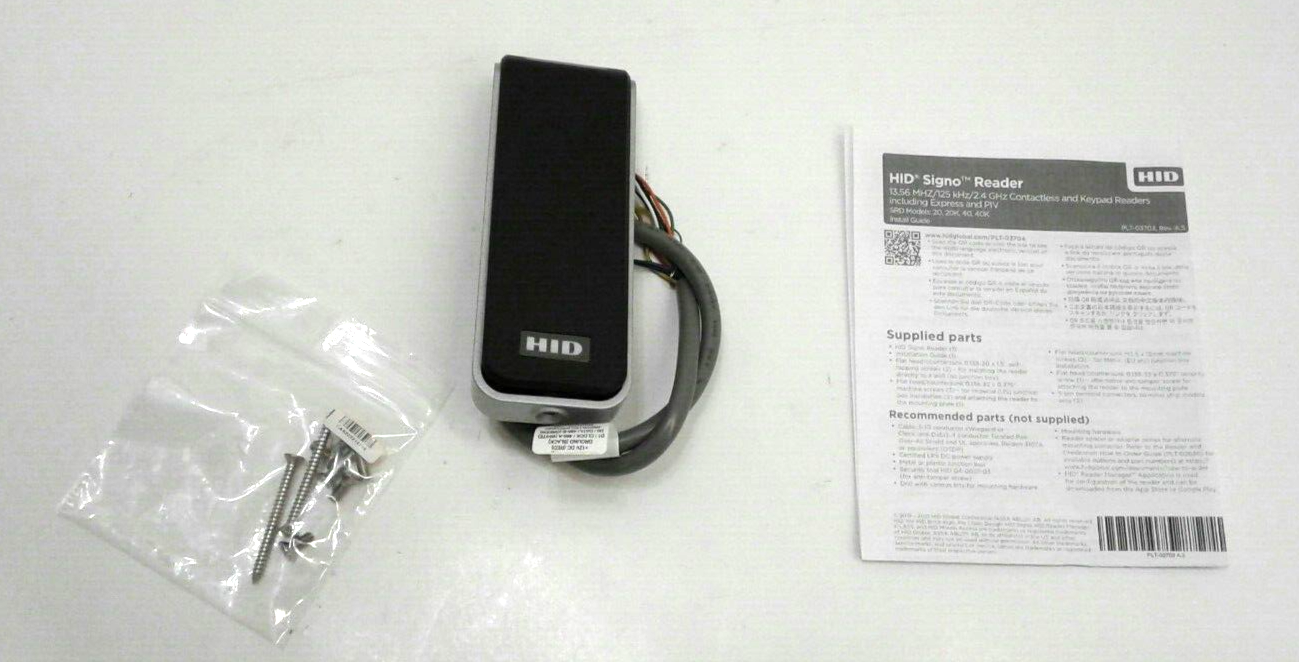 HID 20NKS-T0-000000 Signo 20 Mullion Terminal Strip Priority Profile ...