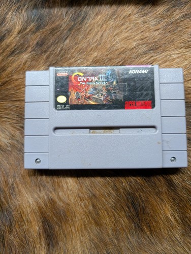 Contra 3: The Alien Ears Vintage SNES Game Cartridge Only Nintendo | eBay
