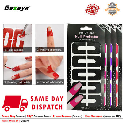 Nail Protector Sticker U-Shape Manicure Beauty Sticker Cuticle Guard ...