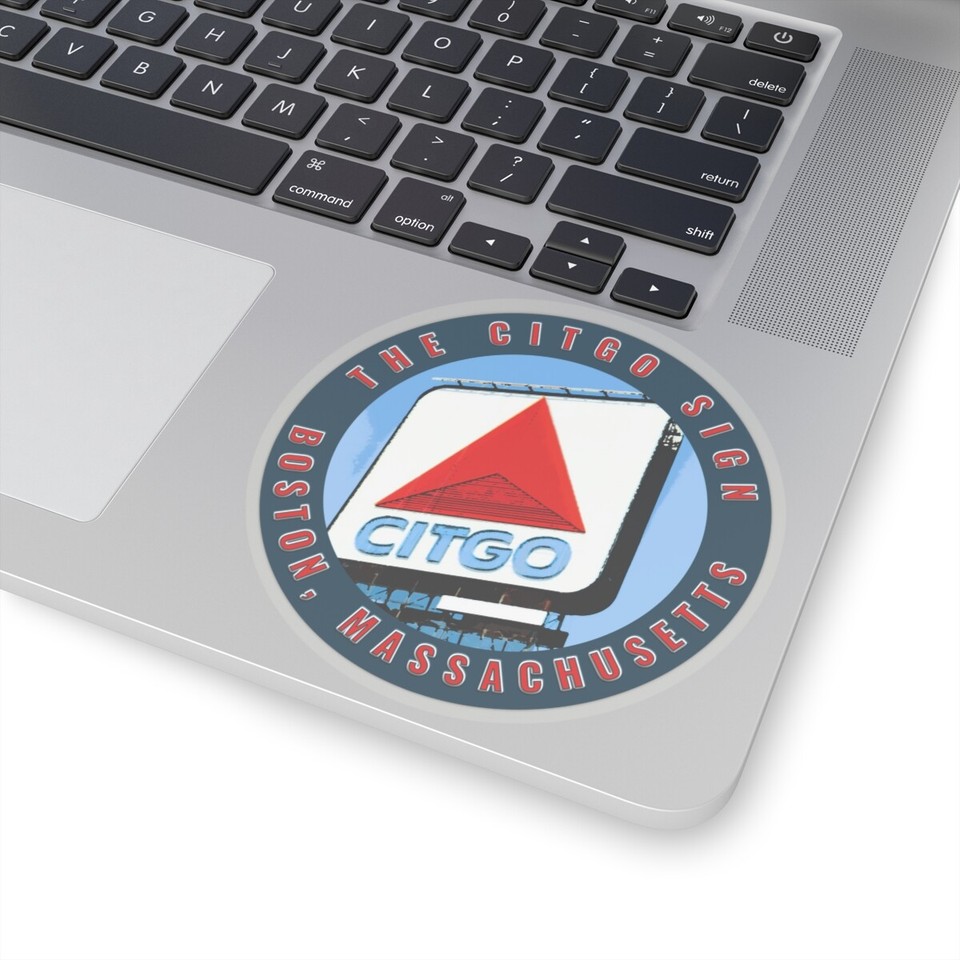 Historic Citgo Sign, Boston, MA - Kiss-Cut Stickers, Free shipping w ...