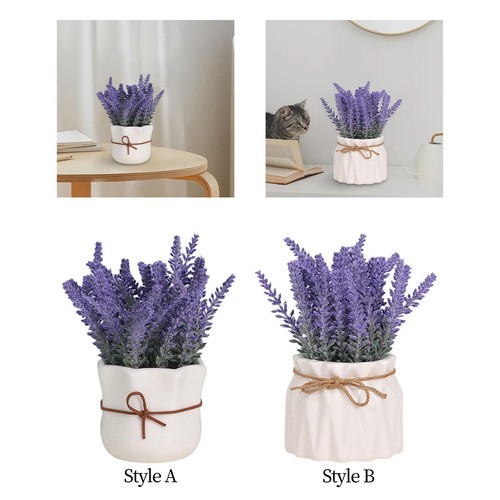Lavender Potted Plant Home Simulation Plants for Dressing Table Hotel ...