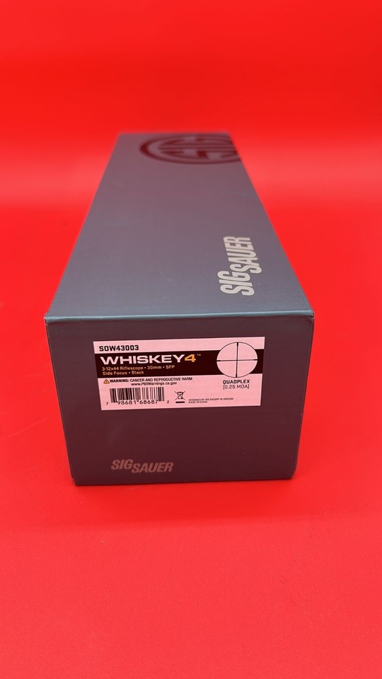 SIG Sauer Whiskey 4 3-12x44mm Rifle Scope - SOW43003 798681686872 | eBay