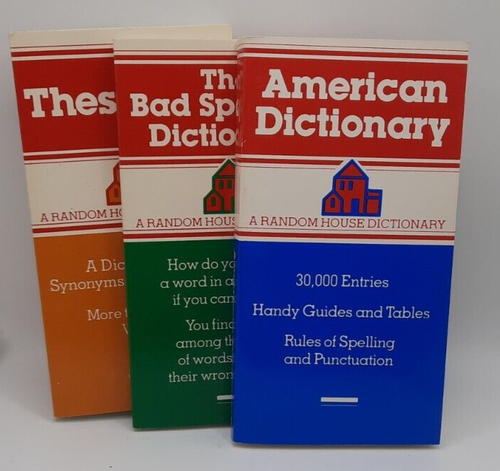 Random House Pocket Size Books Dictionary, Thesaurus & Bad Speller's ...