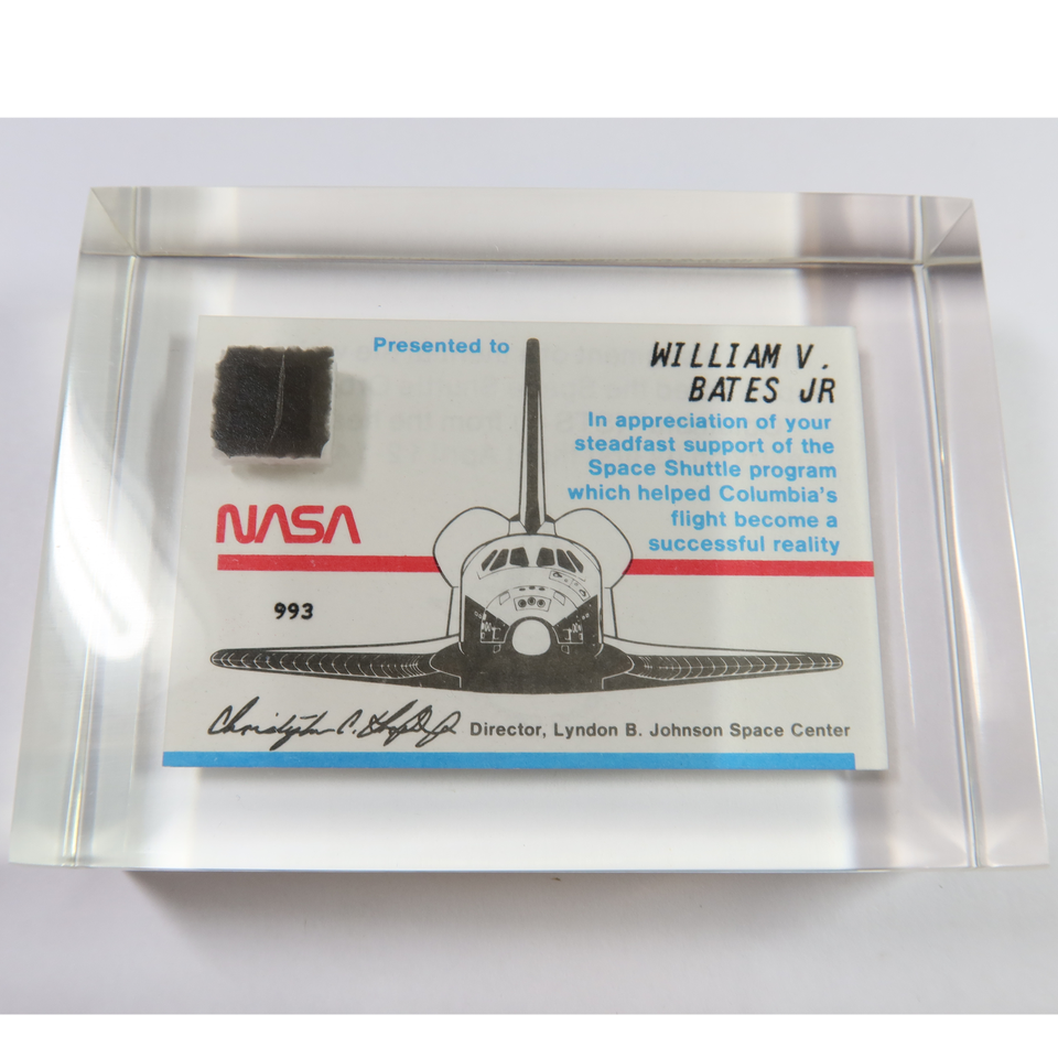 NASA STS-1 Space Shuttle Columbia Flown Thermal Shield Segment in ...