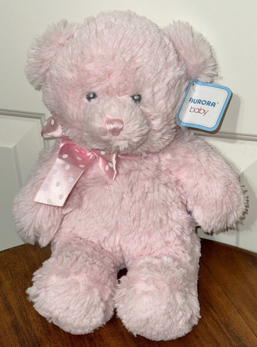 Aurora Baby Yummy the Pink Teddy Bear 13" Plush 92943205079| eBay