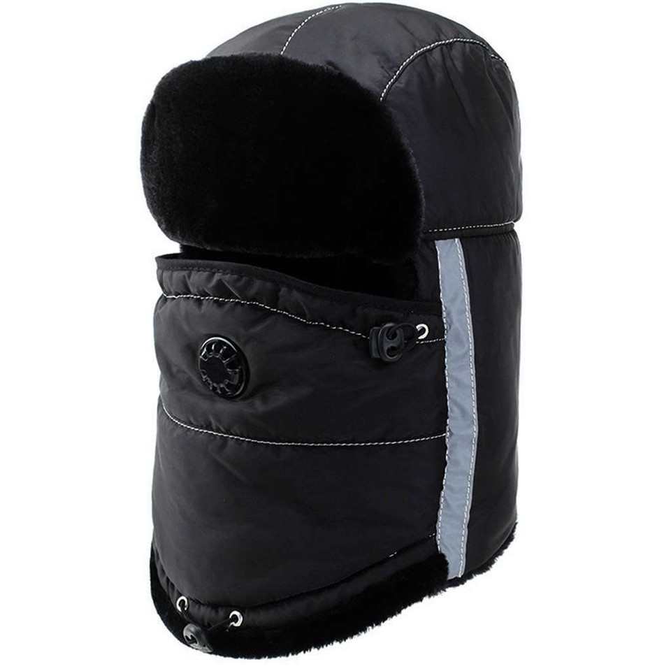 Men Women Winter Warm Hat Snow Ski Mask Cap Ear Flap Thick Aviator Hats ...