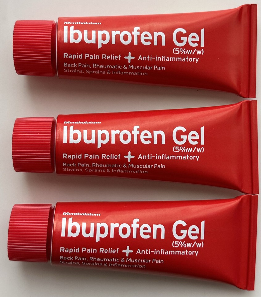 3 x Iboprofen Gel 50g-Fast Pain&Swelling Relief-Back-Muscular-Rheumatic ...