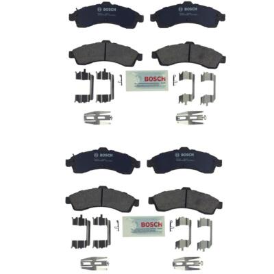 Bosch QuietCast Front Rear Ceramic Disc Brake Pads Kit For Buick Chevy ...