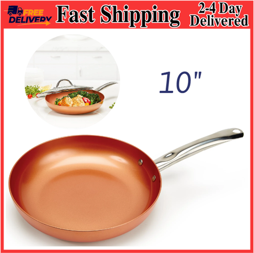 Copper Chef 10" Round Fry Pan with Glass Lid - NEW | eBay