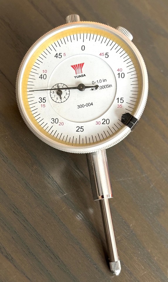 YUASA 0-1.0" Dial Indicator - No. 300-004 - .0005" gradations - NEW in ...