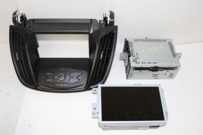 2013-2014 FORD ESCAPE DISPLAY SCREEN RADIO FACE MECHANISM PLAYER DJ5T ...