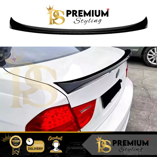 BMW 3 Series M3 E90 CSL Style Gloss Black Rear Boot Spoiler Lip Wing ...