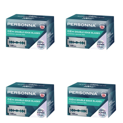 Personna GEM Double Edge Razor Blades | Hi- Stainless Japanese Steel ...