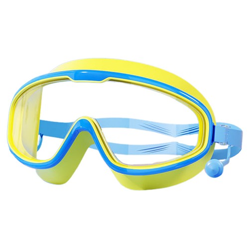 Kids Swim Goggles Large Frame HD Swim Glasses for Boys Girls (Blue ...
