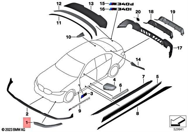 51192455835 - Front Splitter Pro Carbon - BMW for sale online | eBay