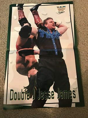 Vintage WWF DOUBLE J JESSE JAMES Centerfold Poster 1990s 1997 ROAD DOGG ...