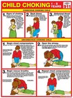 Child CHOKING FIRST AID Instructional Wall Chart 18x24 POSTER ARC-AHA ...