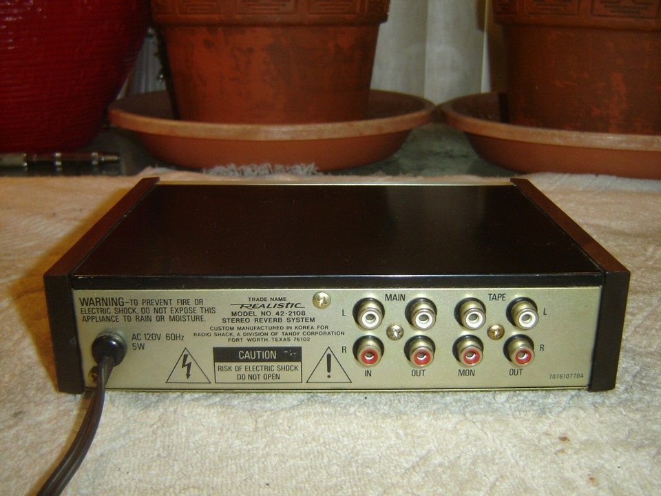 Realistic 42-2108, Stereo Reverb System, Vintage Unit | eBay