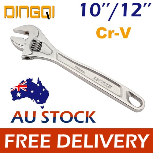 10" 12" Wrench Shifter Spanner 30mm/40mm Adjustable Heavy Duty Grade ...