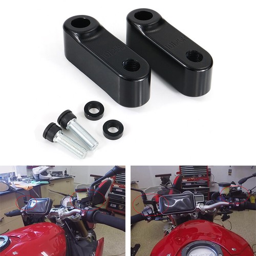 Mirror Mount Riser Extender Adapter Aftermarket Fit For Yamaha FZ1 FZ6N ...