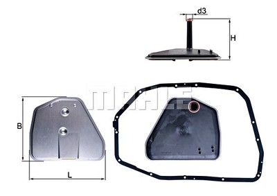 MAHLE Automatic Trans Hydraulic Filter For AUDI VW A4 Avant A6 A8 4E ...