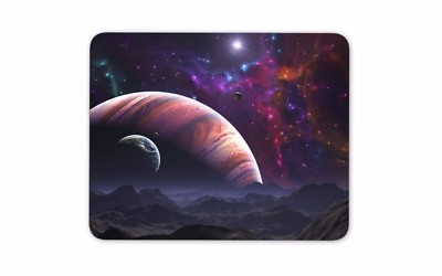 Alien Space Planet Mouse Pad Mat - Solar System Computer PC Gaming Gift ...