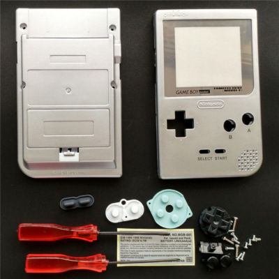 GBP Nintendo Game Boy Pocket Replacement Housing Shell Screen Silver ...