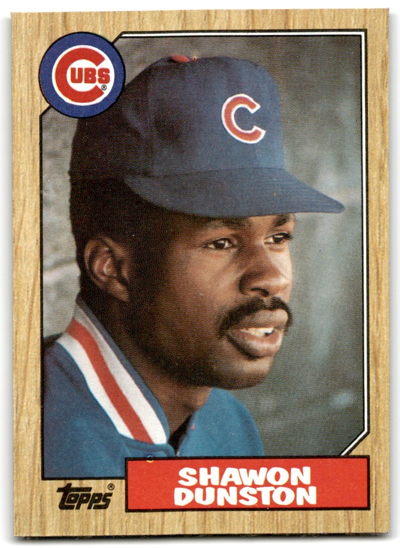 1987 Topps Baseball Cards Shawon Dunston Chicago Cubs #346 | eBay