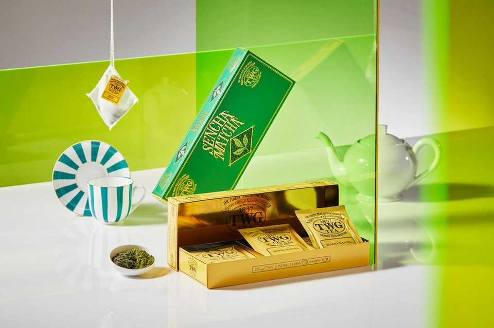 TWG Tea from Singapore - Sencha Matcha (NEW) - 15 Cotton Tea Bag ...