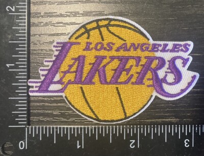 LOS ANGELES LAKERS IRON ON EMBROIDERED PATCHES BASKETBALL | eBay