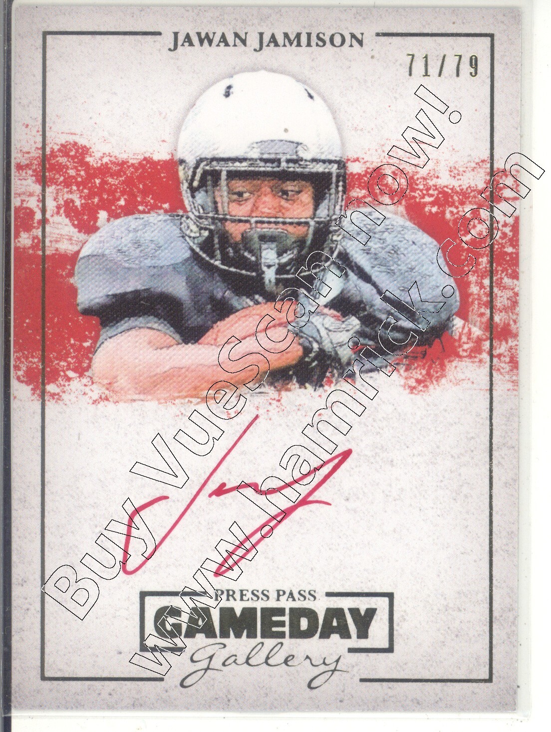 jawan jamison rc rookie draft auto autograph rutgers scarlet knights ...