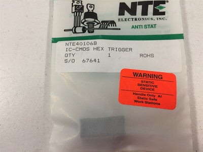 (2) NTE40106B Integrated Circuit CMOS, Hex Schmitt Trigger 40106B - Lot ...