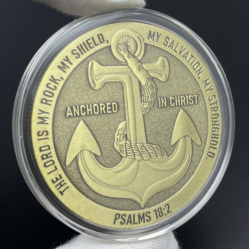 Christian Challenge Coin Anchored in Christ Biblical Coin Token ...
