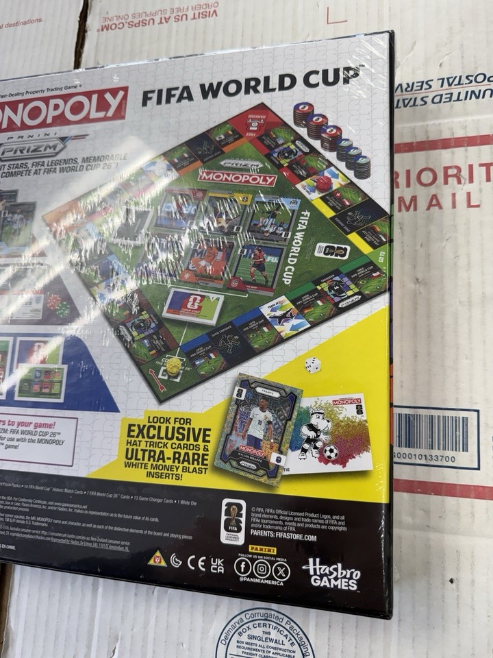 2026 Panini Prizm Monopoly FIFA World Cup Game Board Early Release! NEW ...