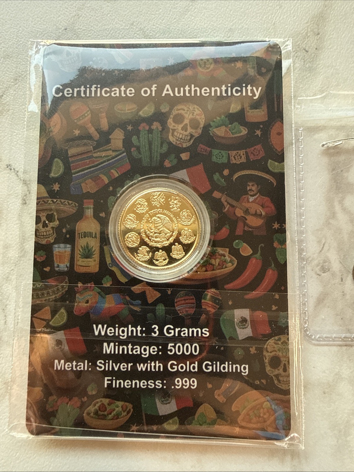 Gold Gilded Mexican Libertad And 2 8k Mini Gold Coins | eBay