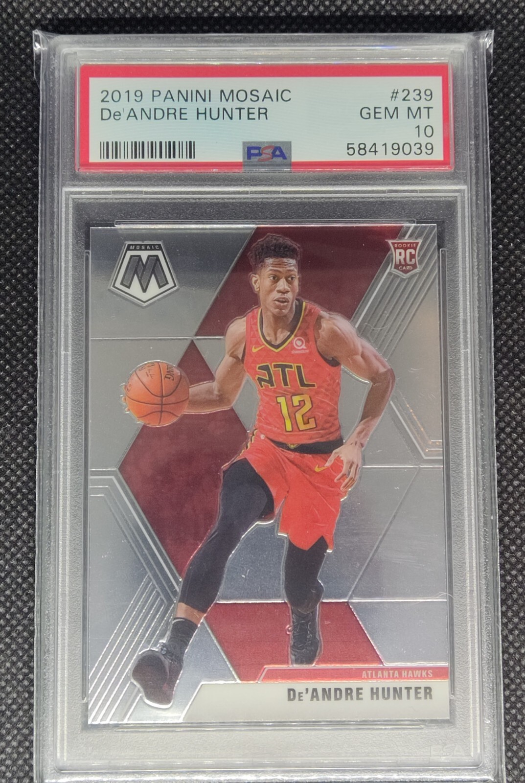 DeAndre Hunter 2019-20 Panini Mosaic Rookie PSA 10 Hawks | eBay
