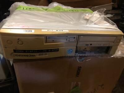 Vintage Retro PC Case Beige Computer Case AT mid Desktop Gateway 4 dx ...