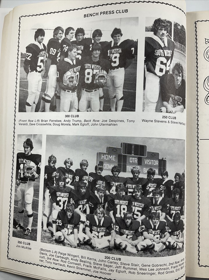 1982 Hanover, Pennsylvania Southwestern High School Mustang Football ...