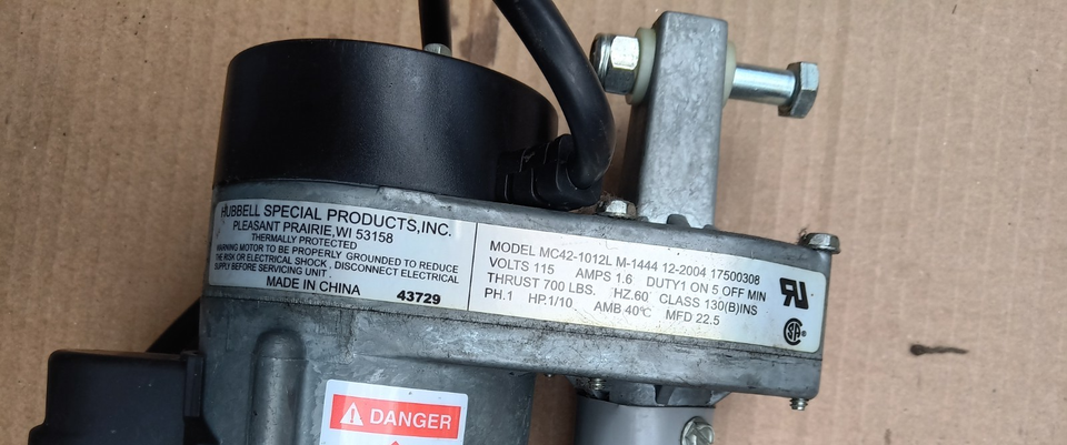HUBBELL MC42-1012L ADJUSTABLE BED LIFT MOTOR | eBay