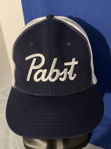 Pabst Blue Ribbon Beer Snapback Mesh Trucker Style Hat Cap NWOT | eBay