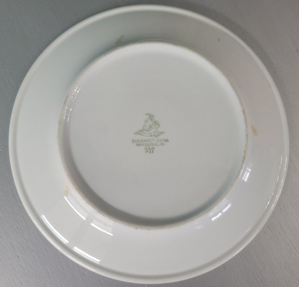 Vintage ERIE RAILROAD 7 ¼” Shenando China BREAD PLATE P-11 - Train | eBay